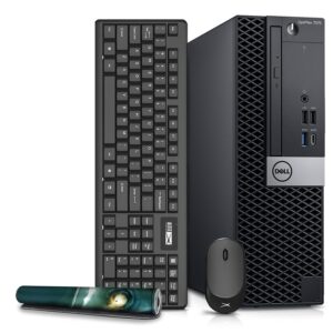 dell optiplex 7070 desktop computers windows 11, 9th gen intel 6 core i5-9500, 32gb ddr4 ram 512gb ssd, wireless built-in wifi 6e ax210, bluetooth 5.2 (renewed)