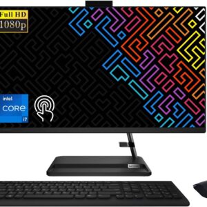 Lenovo IdeaCentre 3i 27" FHD Touchscreen All-in-One Desktop Computer - 13th Gen Intel 10-Core i7-13620H up to 4.9GHz CPU, 16GB RAM, 256GB NVMe SSD, Intel UHD Graphics, Audio by Harman, Windows 11 Home