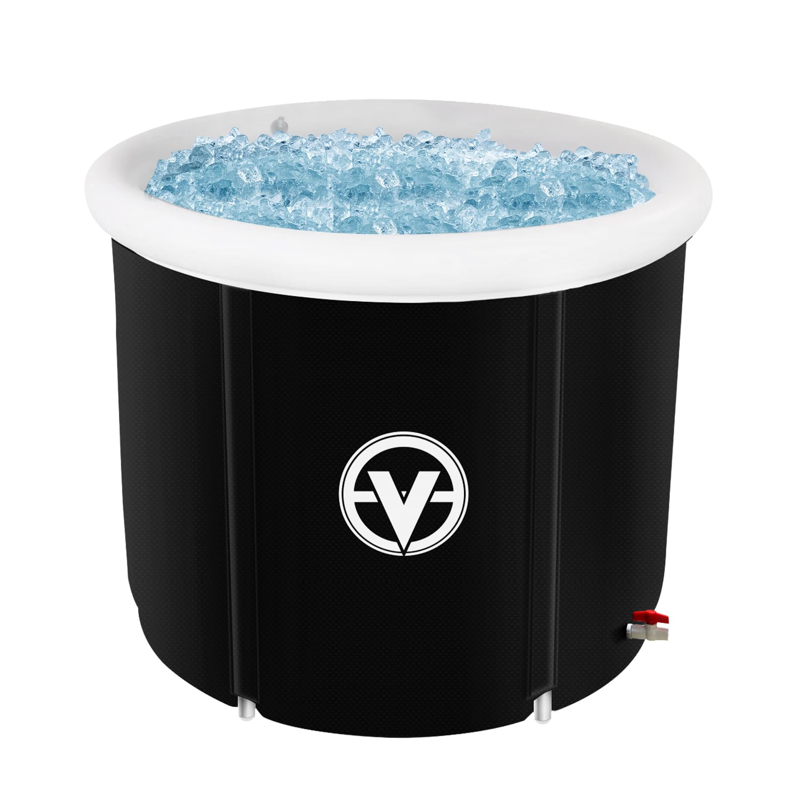 valktech Ice Bath Tub for Adult Large Freestanding Bathtub Foldable Hot Bath Tub Spa Tub Soaking Bathtubs Adult Sized (31.5 x 29 inches)