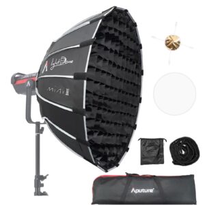 aputure light dome mini iii softbox,bowens mount octagonal softbox quick-setup soft light modifier for video light aputure amaran 200/100/300c/150c/60d s/60x s