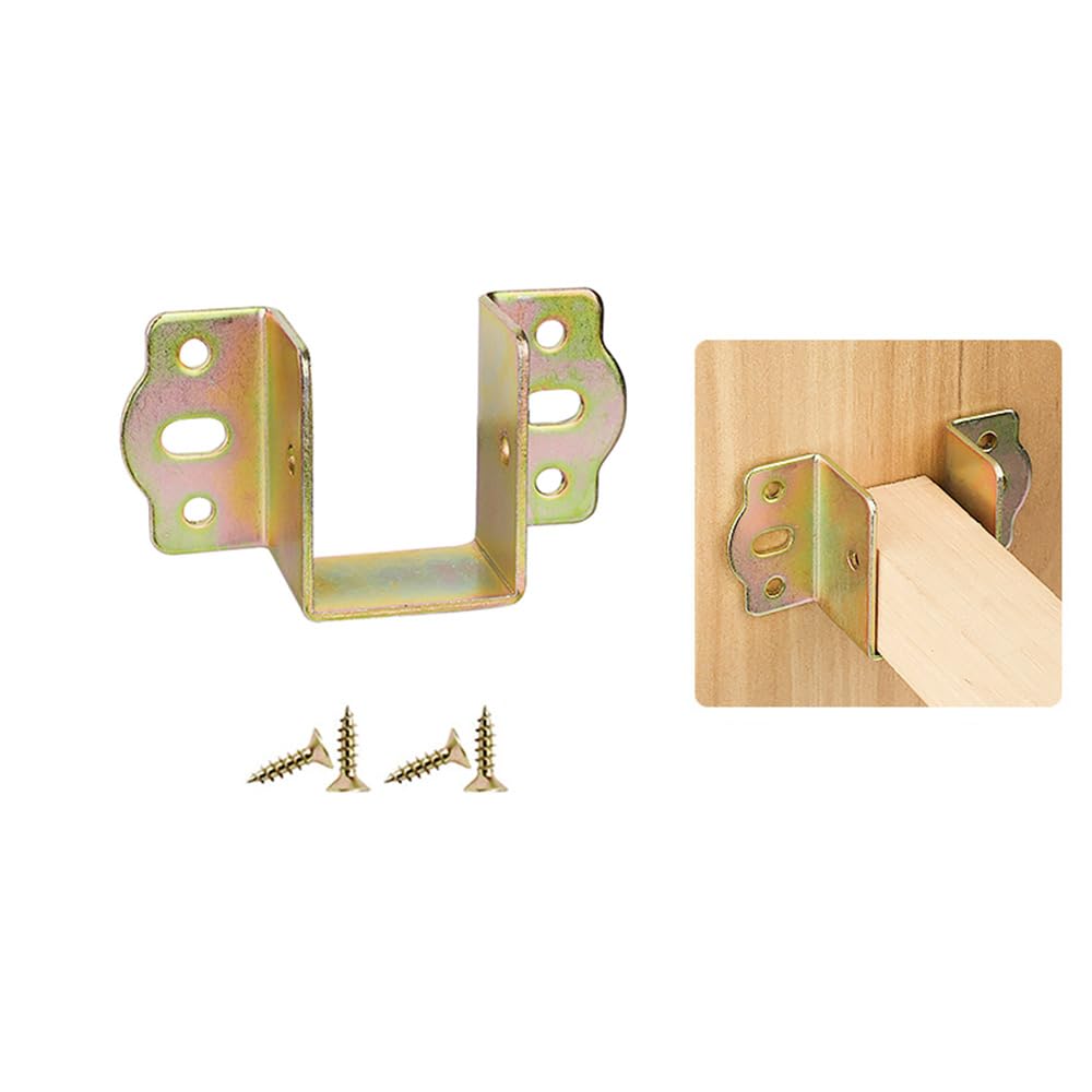 ZYAMY 4pcs Metal Bed Bracket, Bed Corner Hinge, 97x31x47mm Square Bracket, Furniture Fixed Bed Hardware Accessories