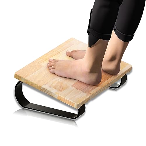 Evfiuha Under Desk Foot Rest and Office Desk Accessory, Ergonomic Foot Rest for Office Use,All-Day Pain Relief and Leg Support Stool, Desk Footrest for Work, Gaming, and Home Office Women Gift (Flat)