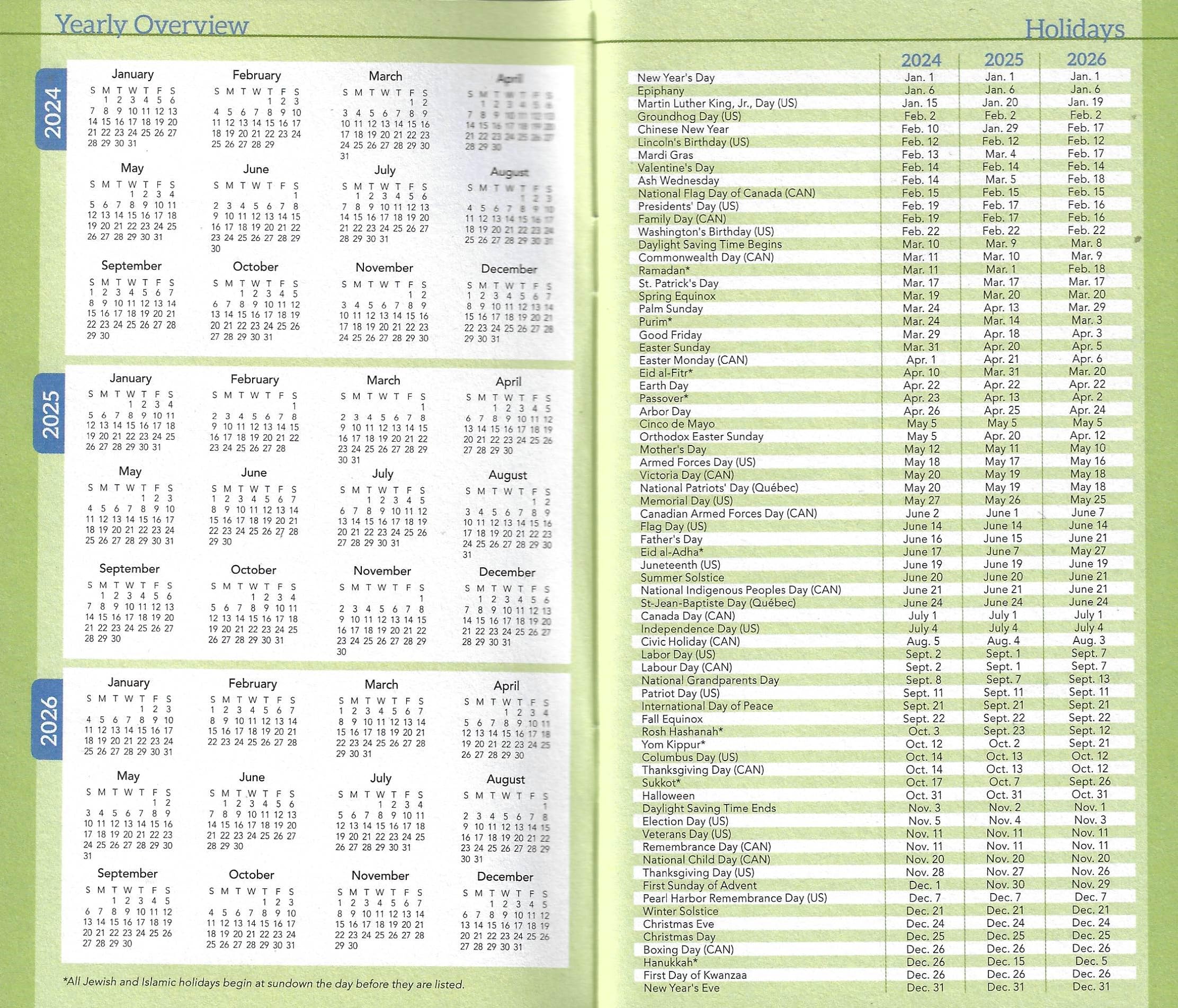 MTT Gardens (Religious) 2024-2025 Two Year Planner for Scheduling, Planning, and Organizing