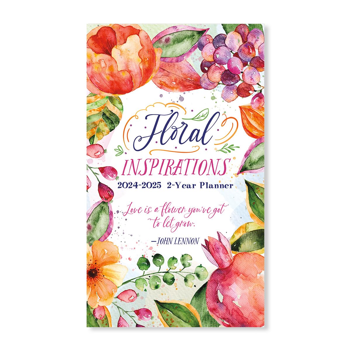 Floral Inspirations 2024-2025 Two Year Planner for Scheduling, Planning, and Organizing