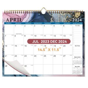 meuzvin desk calendar 2024 wall calendars monthly planner desktop calendar, large desk planneing 2024 calendar desk office supplies