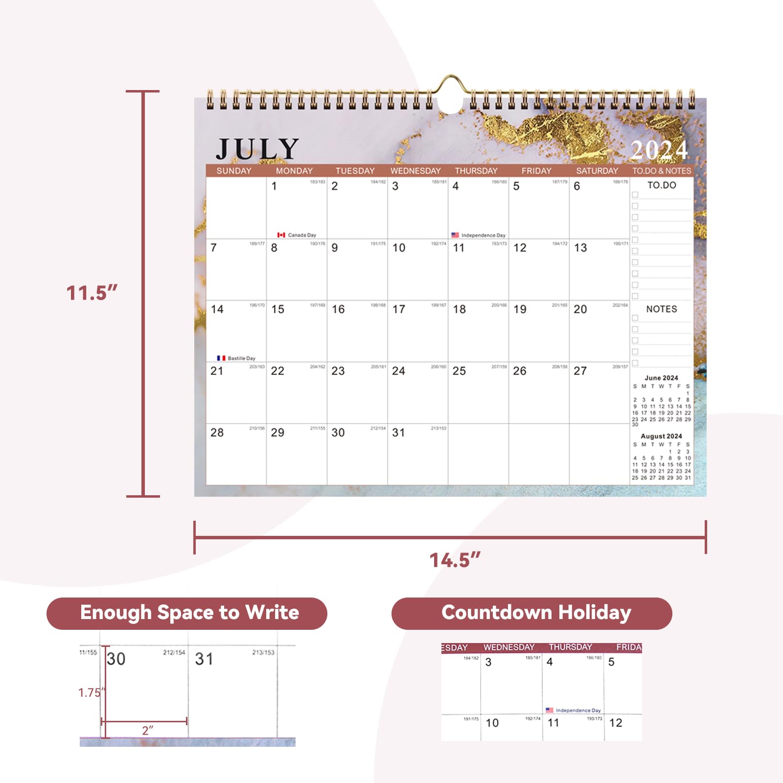 Meuzvin Desk Calendar 2024 Wall Calendars Monthly planner Desktop Calendar, Large Desk Planneing 2024 Calendar Desk Office Supplies