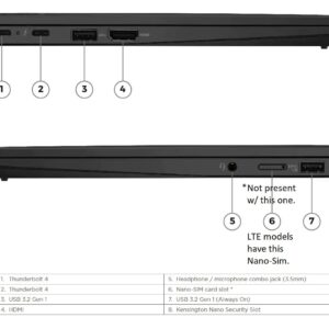 Lenovo Gen 11 ThinkPad X1 Carbon Laptop with Intel Core i5-1335U Processor, 14" WUXGA Non-Touch Display, 16GB LPDDR5 RAM, 512GB Gen4 Performance SSD, Thunderbolt, Backlit Keyboard and Windows 11 Pro