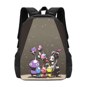 racek lightweight laptop backpack pik-min rucksack 3d printed anime travel casual adjustable straps daypack for men women