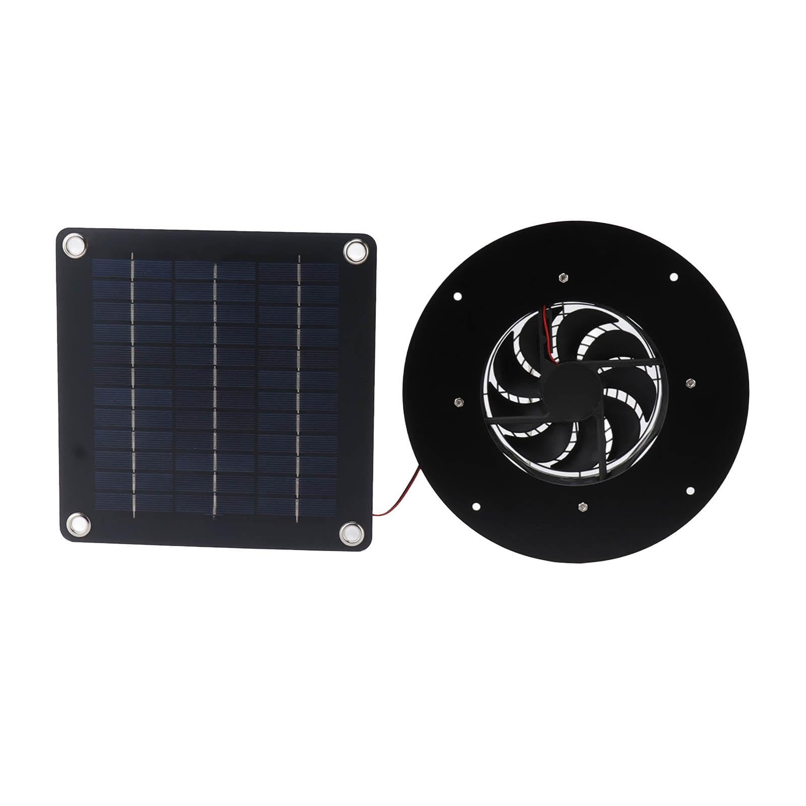 MagiDeal Solar Panel Fan Ventilator 20W 12V Exhaust Fan Solar Powered Ventilation Fan for Window Greenhouse Small Chicken Coop Pet House Ventilation