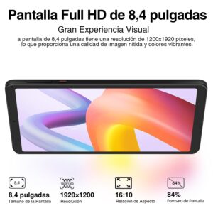 DOOGEE T20 Mini Tablet,8 Inch Android 13 Tablets Octa Core 9GB(4+5GB) + 128GB ROM Expand 1TB, FHD Display, 5060mAh Battery, Face Unlock, WiFi 2.4G/5G Tablet, Dual Camera 13MP+5MP