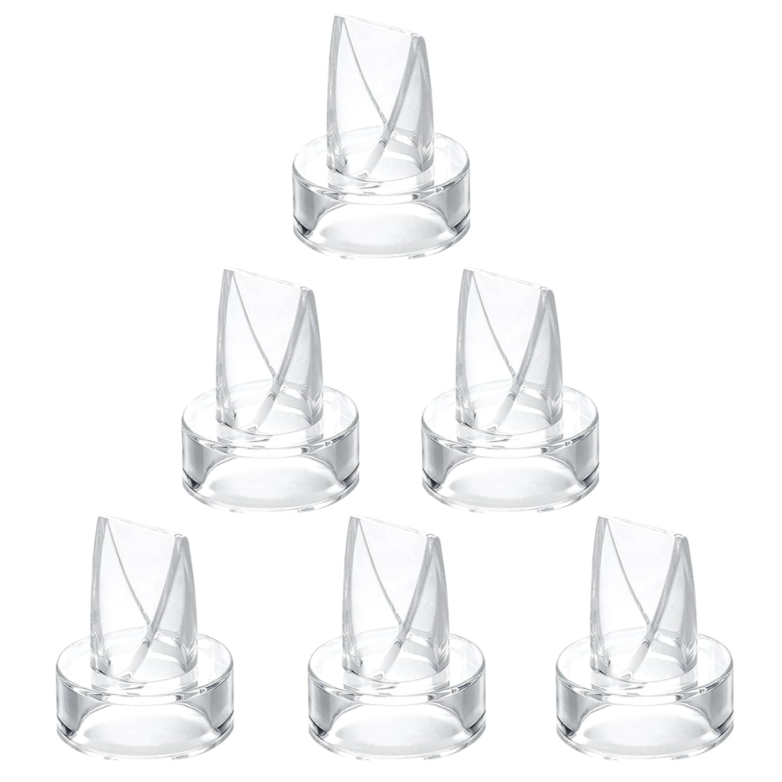 SKYWOT Pack of 6 Duckbill Valves for Wearable Breast Pump Hands Free Accessories Universal Duckbill Valves etc,Original Part Accessories Replacement,BPA Free