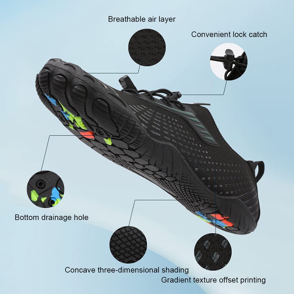 Orgonite Water Shoes Mens Womens Summer Beach Shoes Aqua Socks Barefoot Shoes Quick Dry Swim Shoes Lightweight Breathable Sports Outdoor Shoes for Surfing Diving Hiking Boating Fishing Pool Beach