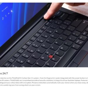 Lenovo Gen 11 ThinkPad X1 Carbon Laptop with Intel Core i7-1370P vPro Processor, 14" 2.8K OLED (2880 x 1800) Non-Touch Display, 64GB LPDDR5 RAM, 2TB Gen4 Performance SSD, Thunderbolt, and Win 11 Pro