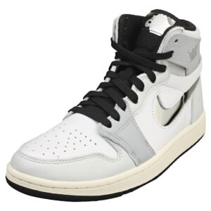 women's jordan 1 zoom air cmft 2 "cwc white/metallic silver (fj4652 100) - 8