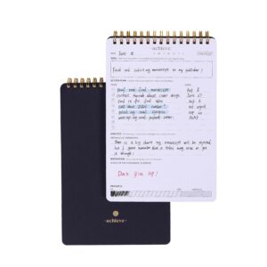 goal planning notepad - a5 goal setting journal for project management with action plan, task list & daily goal tracker. productivity planner for business work - 54 sheets