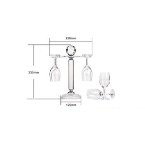 LAJUU Wine Racks,Crystal Wine Glass Rack Upside Down Creative Cylindrical Crystal Wine Glass Rack Restaurant Home Crystal Wine Glass Holder Wine Glass