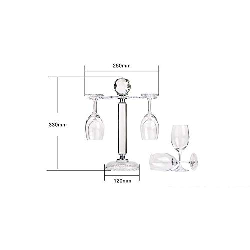 LAJUU Wine Racks,Crystal Wine Glass Rack Upside Down Creative Cylindrical Crystal Wine Glass Rack Restaurant Home Crystal Wine Glass Holder Wine Glass