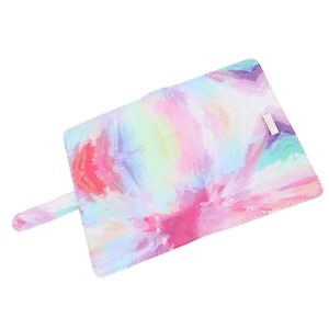 3 Inch Photo Album High Transparency Security Protection for Instant Camera Photo Album PU Leather Cover for Movie Tickets (Pink Tie Dye)