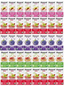 honest kids organic juice drink assorted variety pack, 6 fl oz, (40 count)