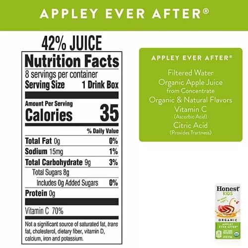 Honest Kids Organic Juice Drink Assorted Variety Pack, 6 Fl Oz, (40 Count)