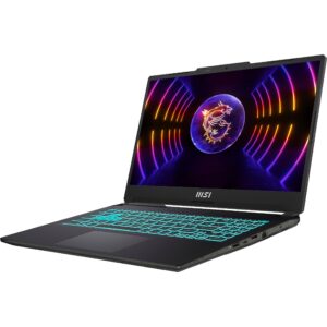 MSI Cyborg 15 15.6" 144Hz FHD Gaming Laptop Computer, 12th Gen Intel 10-Core i7-12650H, GeForce RTX 4060 8GB, 32GB DDR5 RAM, 2TB PCIe SSD, WiFi 6, Backlit Keyboard, Windows 11, BROAGE Cable