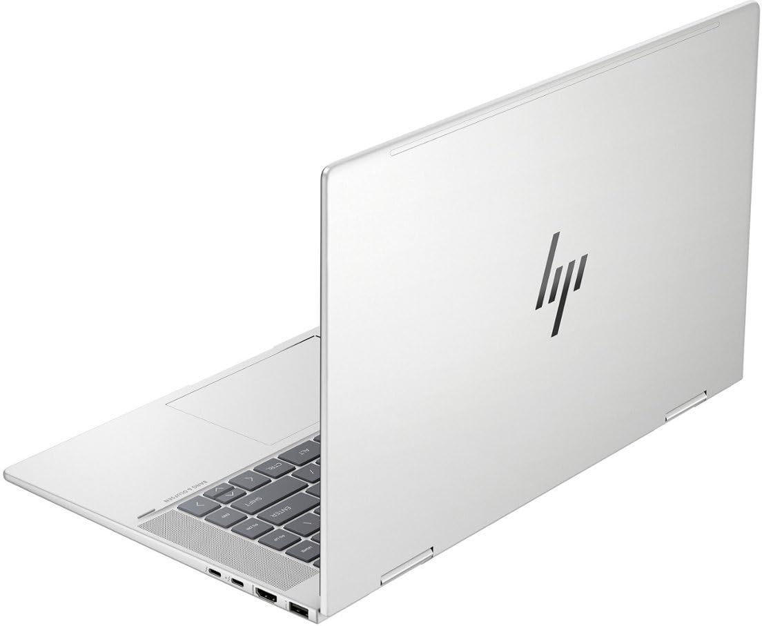 HP Envy X360 15 2-in-1 Laptop 15.6" FHD IPS Touchscreen 13th Gen Intel 10-Core i7-1355U 16GB RAM 512GB SSD Intel Iris Xe Graphics Backlit Thunderbolt USB-C HDMI B&O Win11 Silver + HDMI Cable