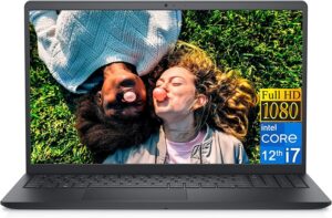 dell 2023 newest inspiron 15 3520 laptop, 15.6'' fhd display, intel core i7-1255u (10 cores), 64gb ram, 2tb ssd, intel iris xe graphics, usb type-a, wi-fi 6, webcam, anti-glare, windows 11 home