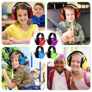 Copkim 16 Pcs Bulk Kids Noise Reduction Headphones 28 NRR Noise Cancelling Headphone for Kids Adjustable Ear Muffs for Noise Reduction Baby Ear Protection, 16 Colors