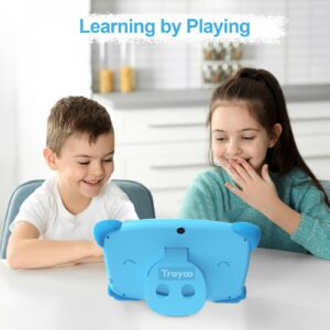 Kids Tablet 7 Toddler Tablet for Kids, 32GB Tablet for Toddler Learning, Children Tablet with WiFi, Camera, IPS Screen, Parental Control, Pre-Installed Apps, for Boys Girl（Blue）