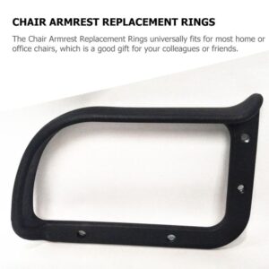 Holibanna Office Chair 2pcs Chair Armrest Circles Replacement Parts Arm Rest Rings Desk Chair