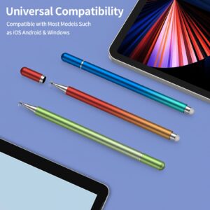 Stylus Pens for Touch Screens, 2 in 1 Magnetic Disc Stylus Pen with Magnetic Cap, Compatible with All Touch Screens