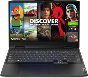 lenovo ideapad gaming 3 - laptop computer, 15.6" 120hz fhd display, amd ryzen 5 6600h, nvidia geforce rtx 3050, 32gb ddr5 ram, 1tb ssd storage, wi-fi 6, essential gaming laptop, windows 11 home