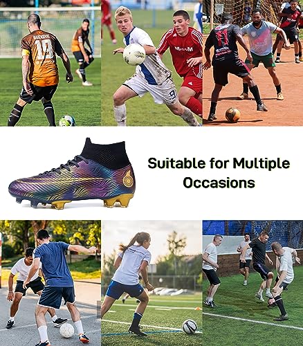 Men's Women's Unisex Soccer Cleats FG/AG Soccer Shoes Indoor Outdoor Turf Firm Ground High-top Spikes Younth Professional Training Football Boots