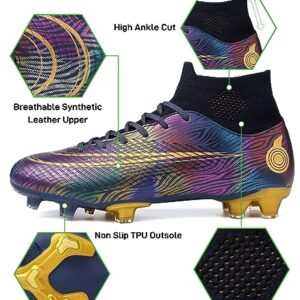 Men's Women's Unisex Soccer Cleats FG/AG Soccer Shoes Indoor Outdoor Turf Firm Ground High-top Spikes Younth Professional Training Football Boots