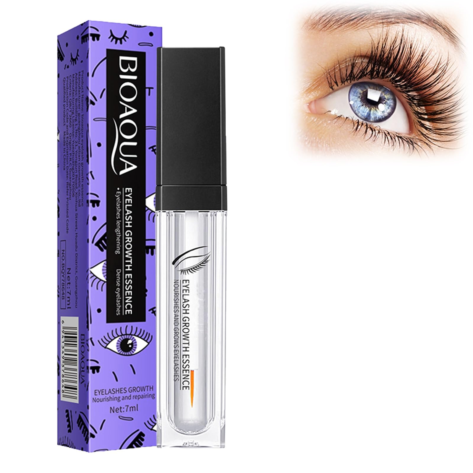 Captivasy Eyelash Growth Serum, Lash Enhancing Serum, Eyelashes Lash Enhancing Serum for Eyelash Growth and Thickness Lengthening Thickening and Curling Mascara (Color : 1pcs)