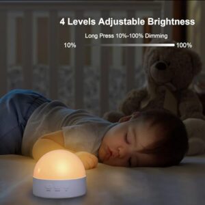 Kintion Portable LED Night Lamp for Kids and Adult(with RGB Mode), Bedside Dimmable Warm Night Light, Soft Eye Caring Night Light for Kids Breastfeeding and Sleep Aid, 8 Colors, 2pcs