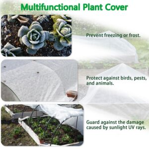 HAINANSTRY Plant Covers Freeze Protection, 10Ft x 30Ft Frost Cloth Plant Freeze Protection, Frost Blankets for Outdoor Plants, Garden Non-Woven Fabrics Plant Cover for Winter Frost Protection