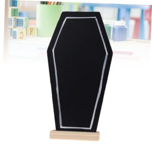 STOBOK 3pcs Mini Blackboard Small Chalkboard Sign Table Top Decor Mini Chalkboard Food House Decorations for Home Decorative Blackboard Black Decor Ornaments Wooden Household