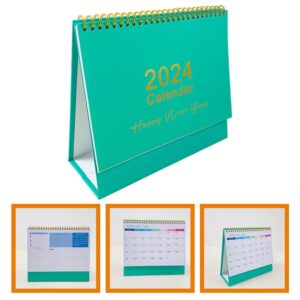 Alipis 2024 Desk Calendar Paper Office Coil Ledger