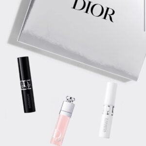 Dior Addict Mini Lip Maximizer 001 Pink, Mascara Base 3D Primer, Pump n Volume Mascara 090 - Travel Size Gift Set