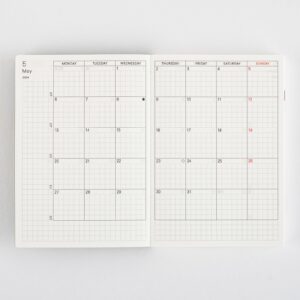 Hobonichi Techo Planner Book [English/A6/January 2024 Start/Monday Start]