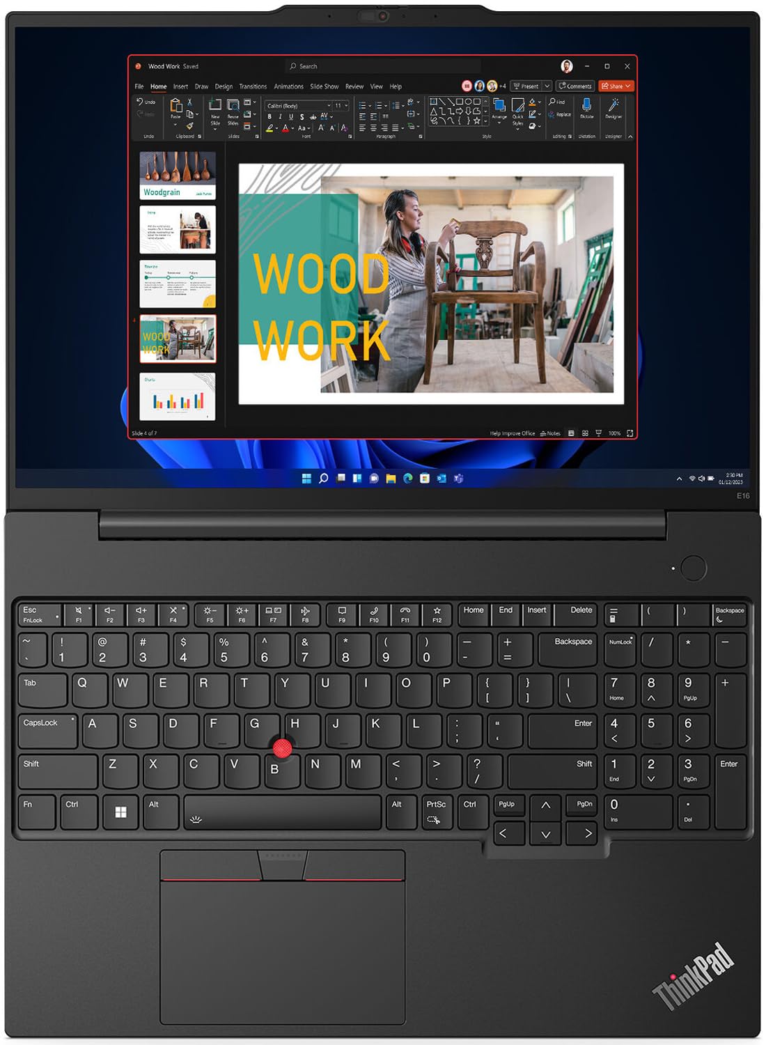 LENOVO ThinkPad E16 Gen 1 16.0" IPS Business Laptop (8-Core AMD Ryzen 7 7730U, 40GB RAM, 1TB PCIe SSD, AMD Radeon, 60 Hz Wide UXGA (1920x1200), Fingerprint, Win 11 Pro) w/Dockztorm Hub