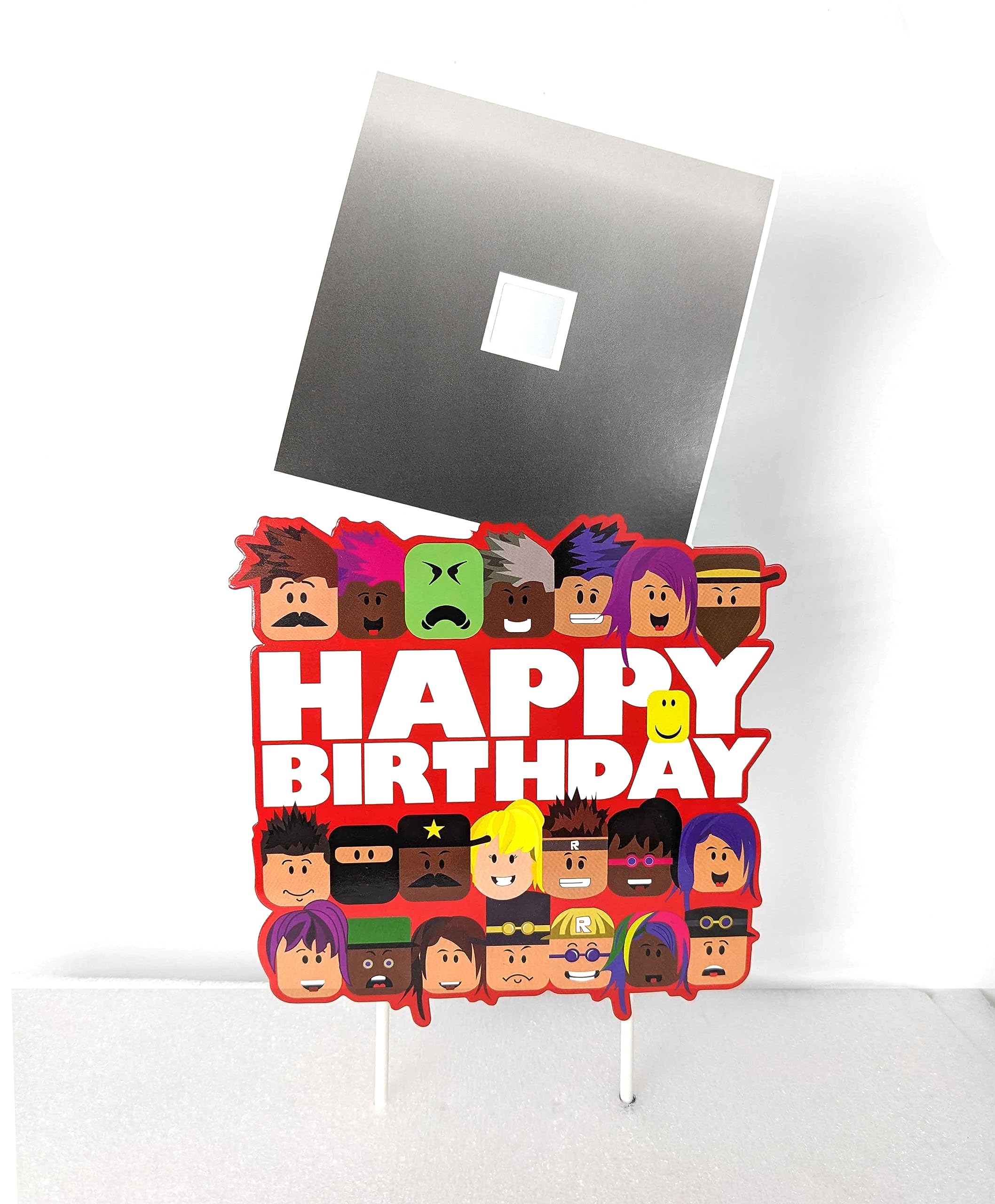 Blox Gamer Birthday Cake Topper Party Decor