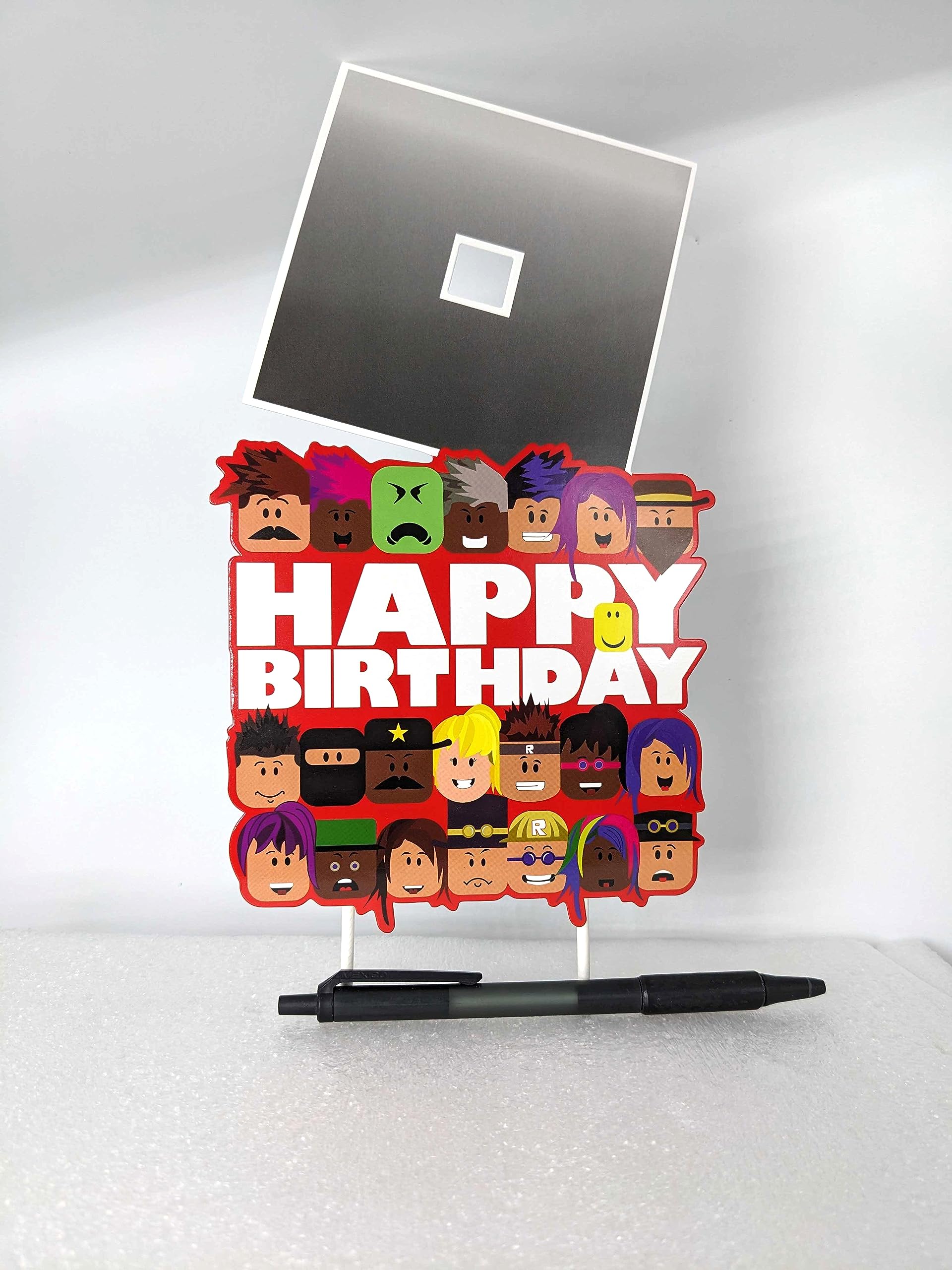 Blox Gamer Birthday Cake Topper Party Decor