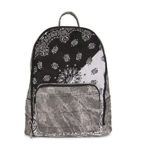 Bari Lynn Bandana Black/Grey Backpack