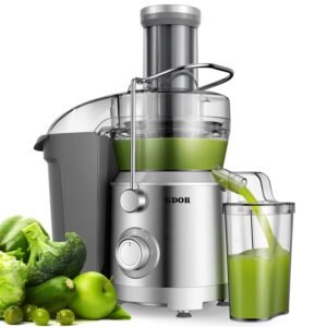 1300w gdor plus juicer machines with larger 3.2” feed chute, titanium enhanced cut disc centrifugal juice extractor, full copper motor heavy duty, for whole fruits, veggies, dual speeds, bpa-free