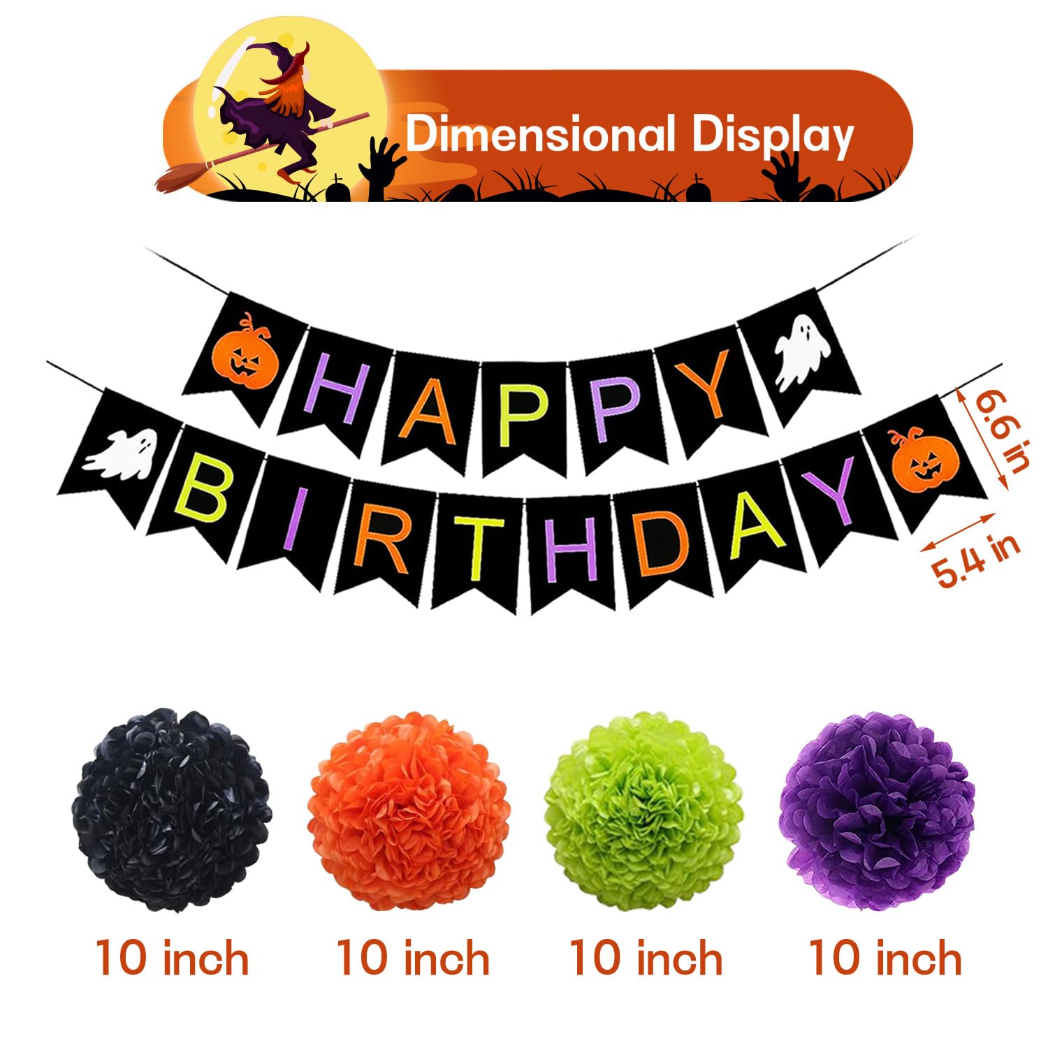 Halloween Party Decorations Halloween Birthday Party Decorations Include Halloween Birthday Banner Halloween Balloon and Halloween Birthday Cake Topper for Halloween First Birthday Decorations