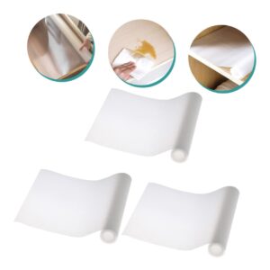 HEMOTON 3 Rolls Drawer Mat Shelf Liners Cabinet Mats Office Cupboard Mat Non Cabinet Liner Cabinet Shelf Wardrobe Mat Office Mat Waterproof Cabinet Pads Eva Kitchen Cabinet Mat Thicken