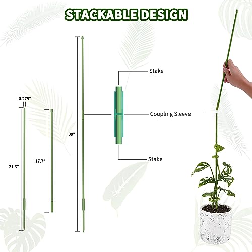 HYYZ Plant Stakes-2pcs 21inch Trellis for Climbing Plants Outdoor, Customizable Peony Cages and Supports, Adjustable Small Tomato Cage, Stackable and Assembleable Garden Trellis in Various Styles.