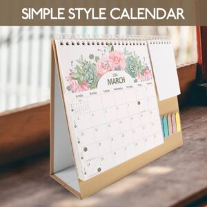 Didiseaon Household Desk Calendar Desk Calendars Desktop Calendar Delicate Month Calendar Noting Month Calendar Standing Desk Calendar Paper Multifunction K03 Decorations Home Accessories